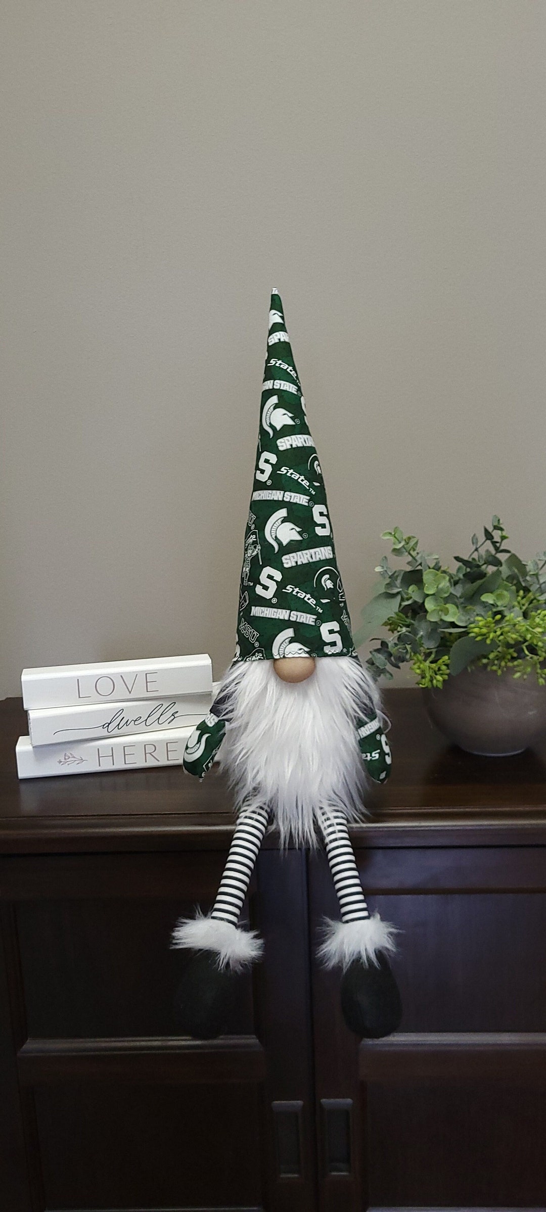 Michigan State Spartan Gnomes & Ornament - Etsy