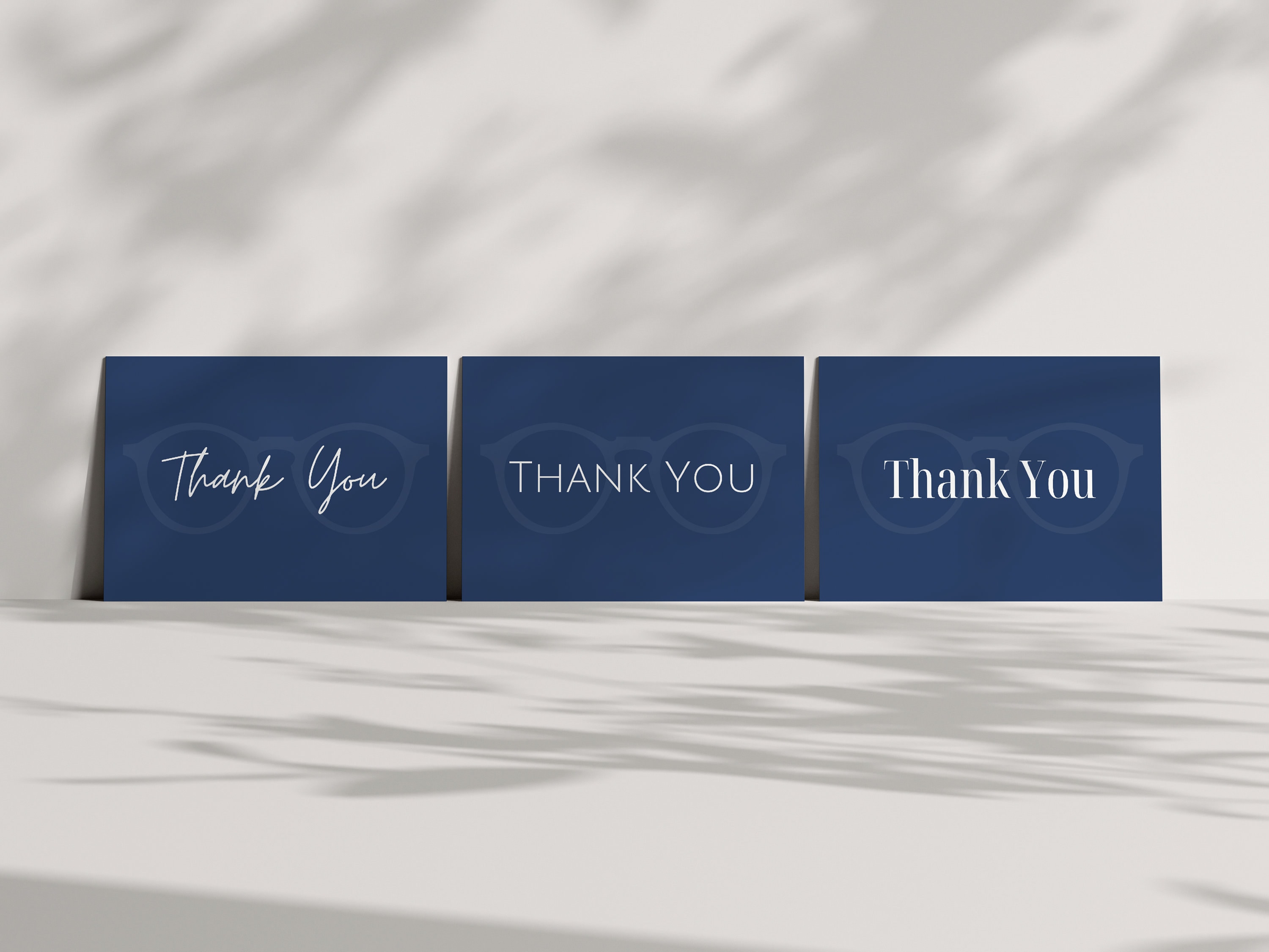 Eyeglasses Themed Thank You Card Perfect for Optometrists and Opticians ...