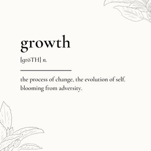 Growth Definition Print - Etsy