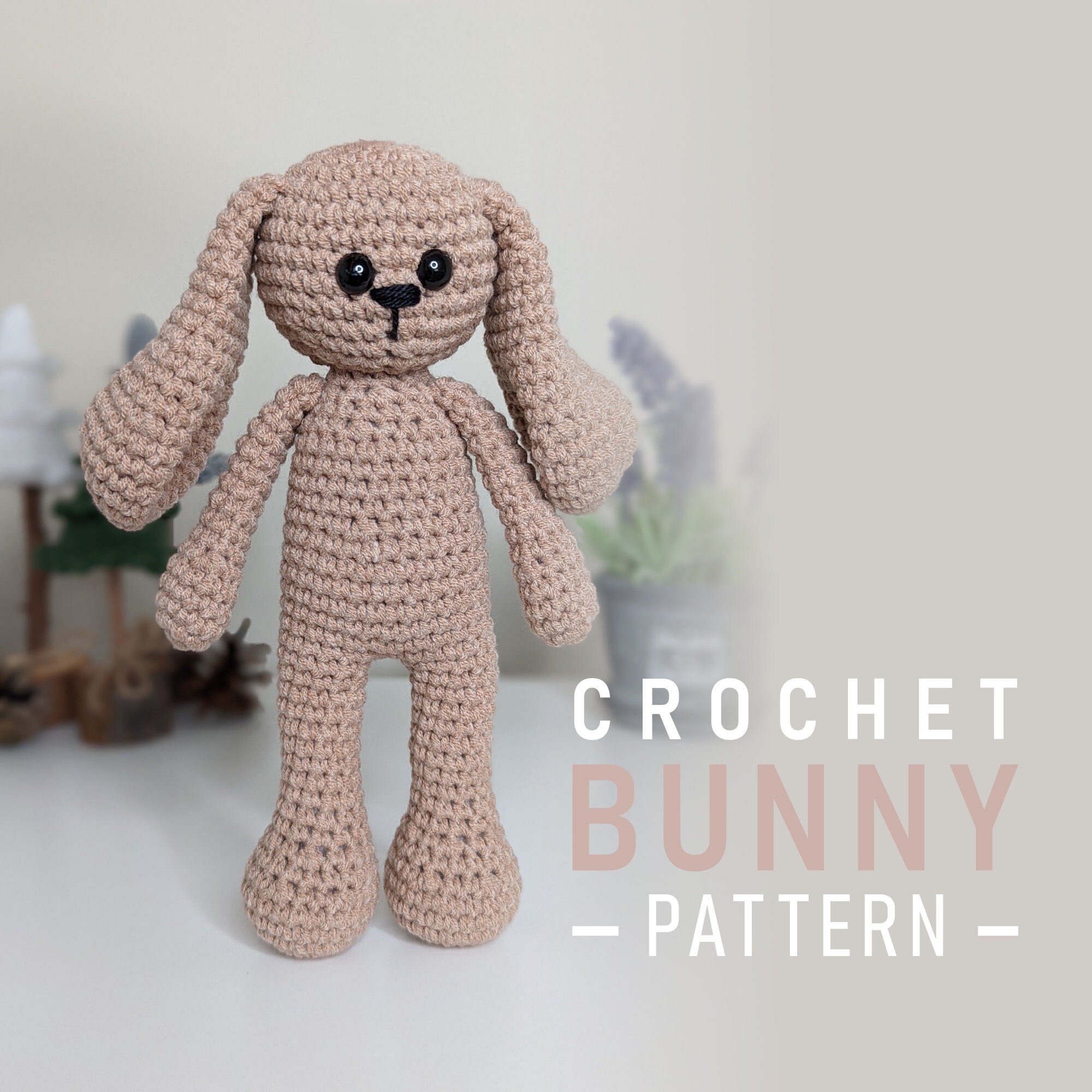 Crochet Bunny Pattern Bunny Pattern for Beginners Cute - Etsy