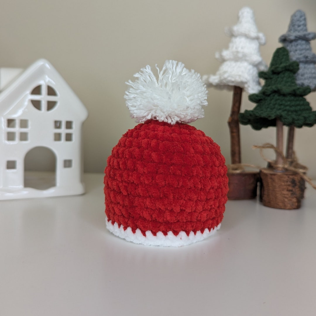 Handmade Crochet Santa Hat Chocolate Orange Cover | Christmas Gift ...