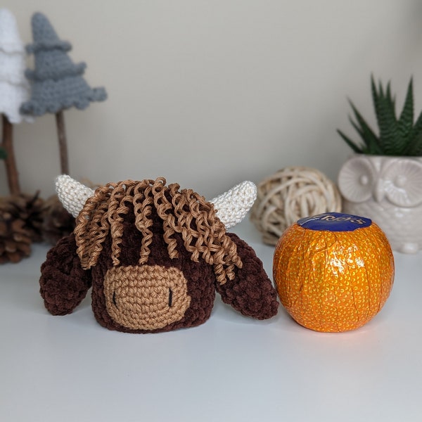 Highland Cow Chocolate Orange Cover - Etsy