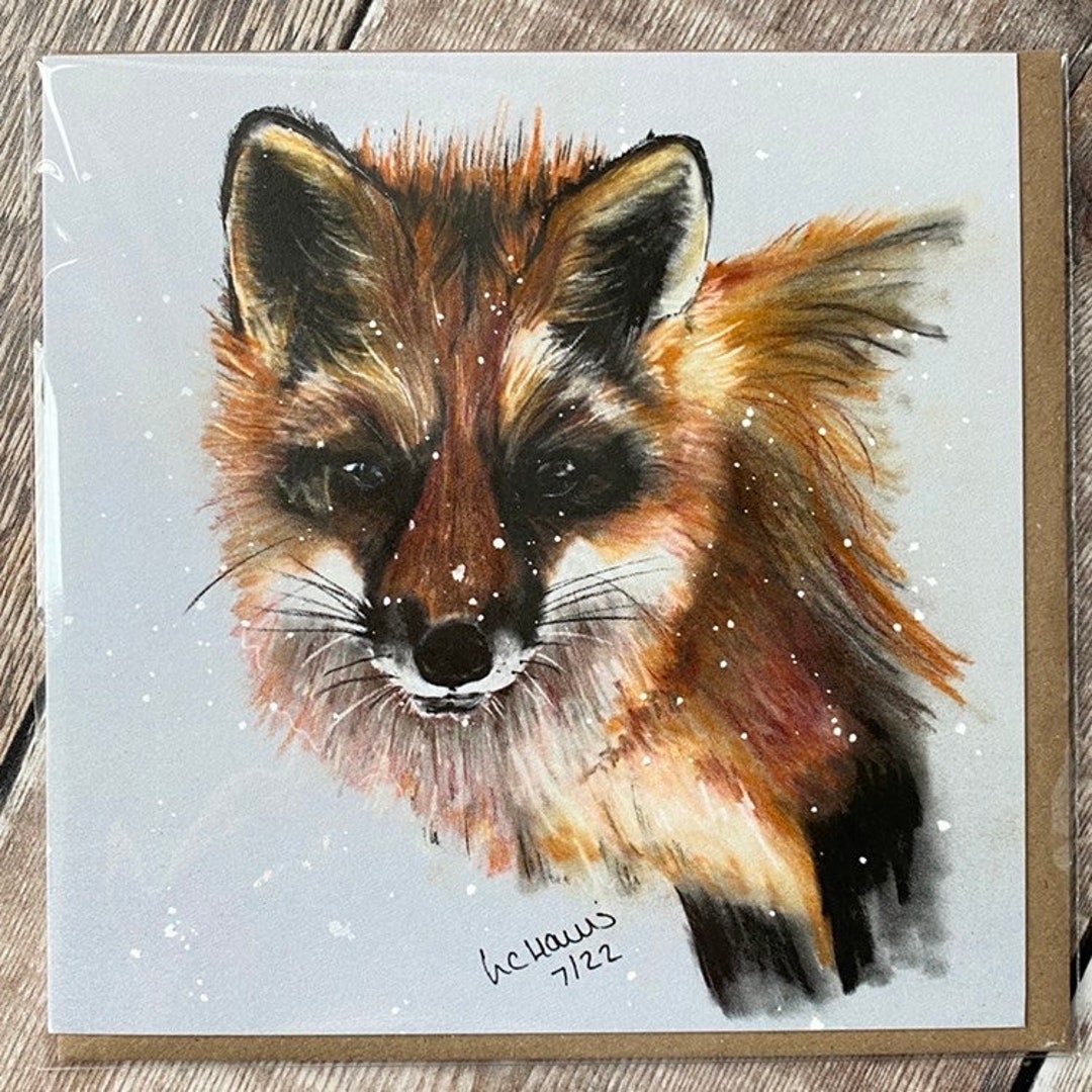 Fox Birthday Card . Fox Card Animal Greeting Card . Wildlife Greeting ...