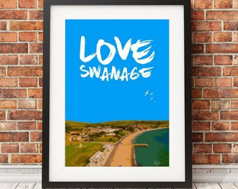 Swanage Poster - Etsy