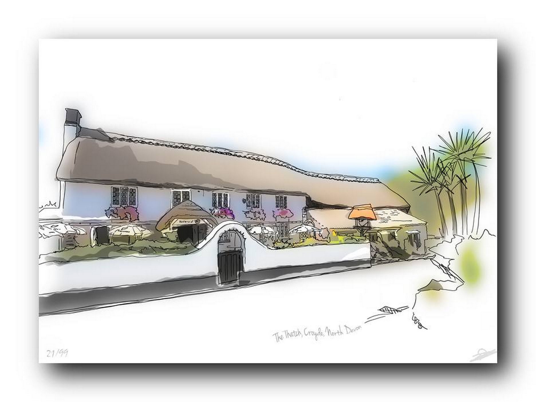 Croyde the Thatch North Devon Signed Limited Edition - Etsy