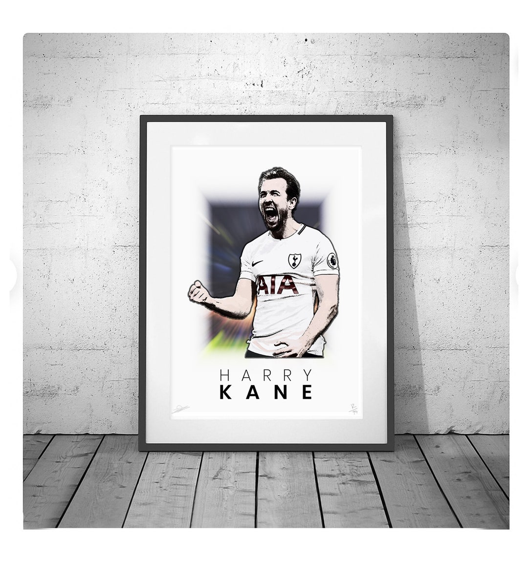 HARRY KANE Tottenham Poster, Harry Kane Poster, Harry Kane Print ...