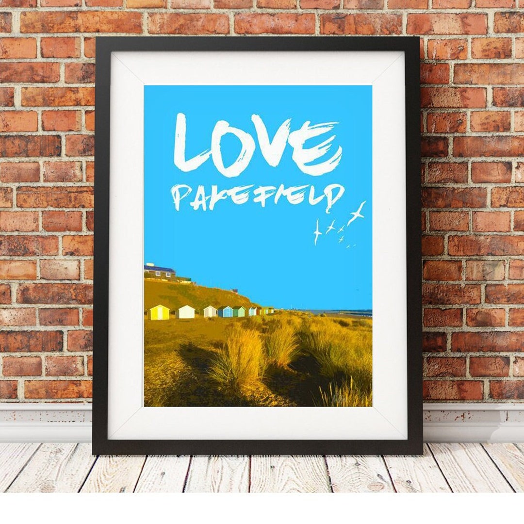 Pakefield - a Signed Limited Edition Print - Travel Art Retro Seaside ...