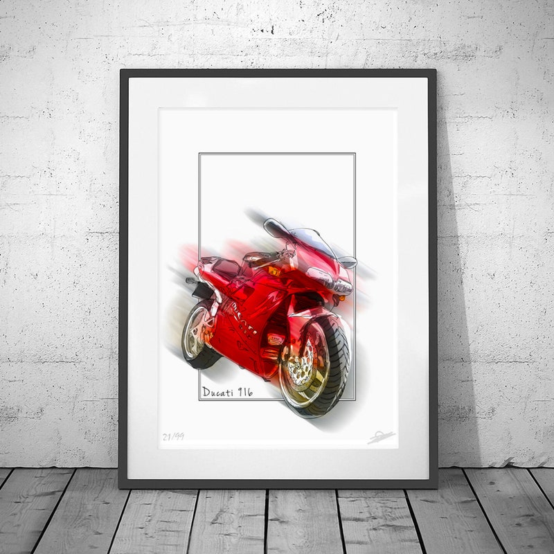 Ducati Art Print - Etsy