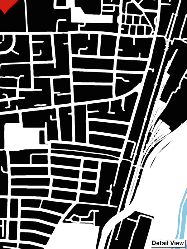 Tottenham Stadium - Map Print, Street Map Art, Football Map Poster, Map ...