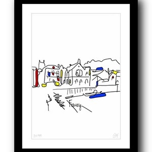 Fowey - A Signed Limited Edition Print - Travel Art Retro Seaside ...