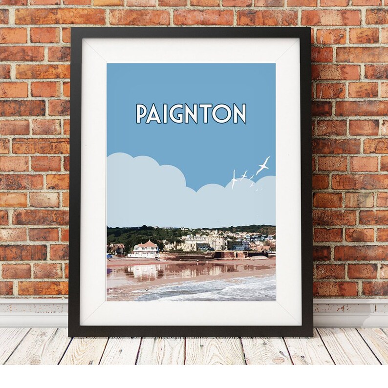 Paignton - a Signed Limited Edition Print - Travel Art Retro Seaside ...