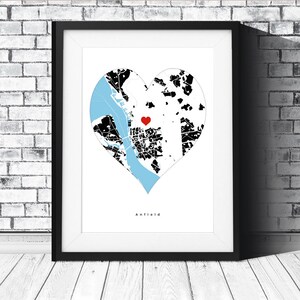 ANFIELD - Anfield Map Print, Street Map Art, Football Map Poster, Map ...