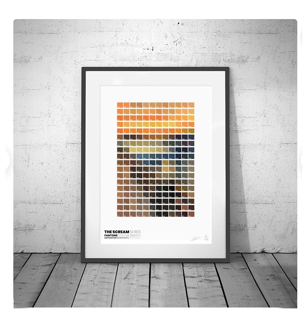 THE SCREAM - Limited Edition Print - Abstract Colour Swatch Style ...