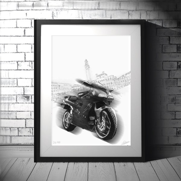Ducati Art Print - Etsy