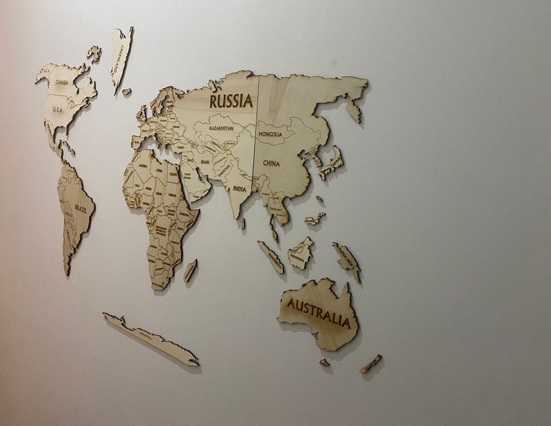 Digital World Map for Laser Cutting, Cnc, Engraving - Etsy