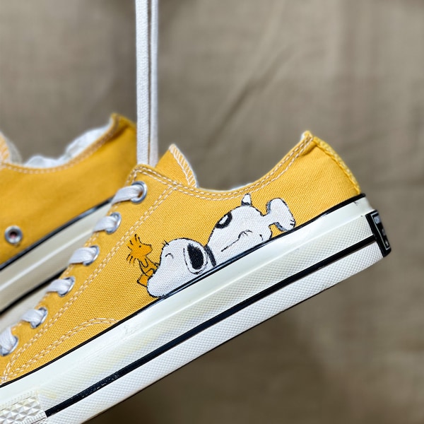 Snoopy Sneakers - Etsy
