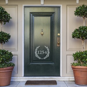 Custom Address Number - Door Vinyl Decal - Permanent Vinyl Decal - Etsy ...