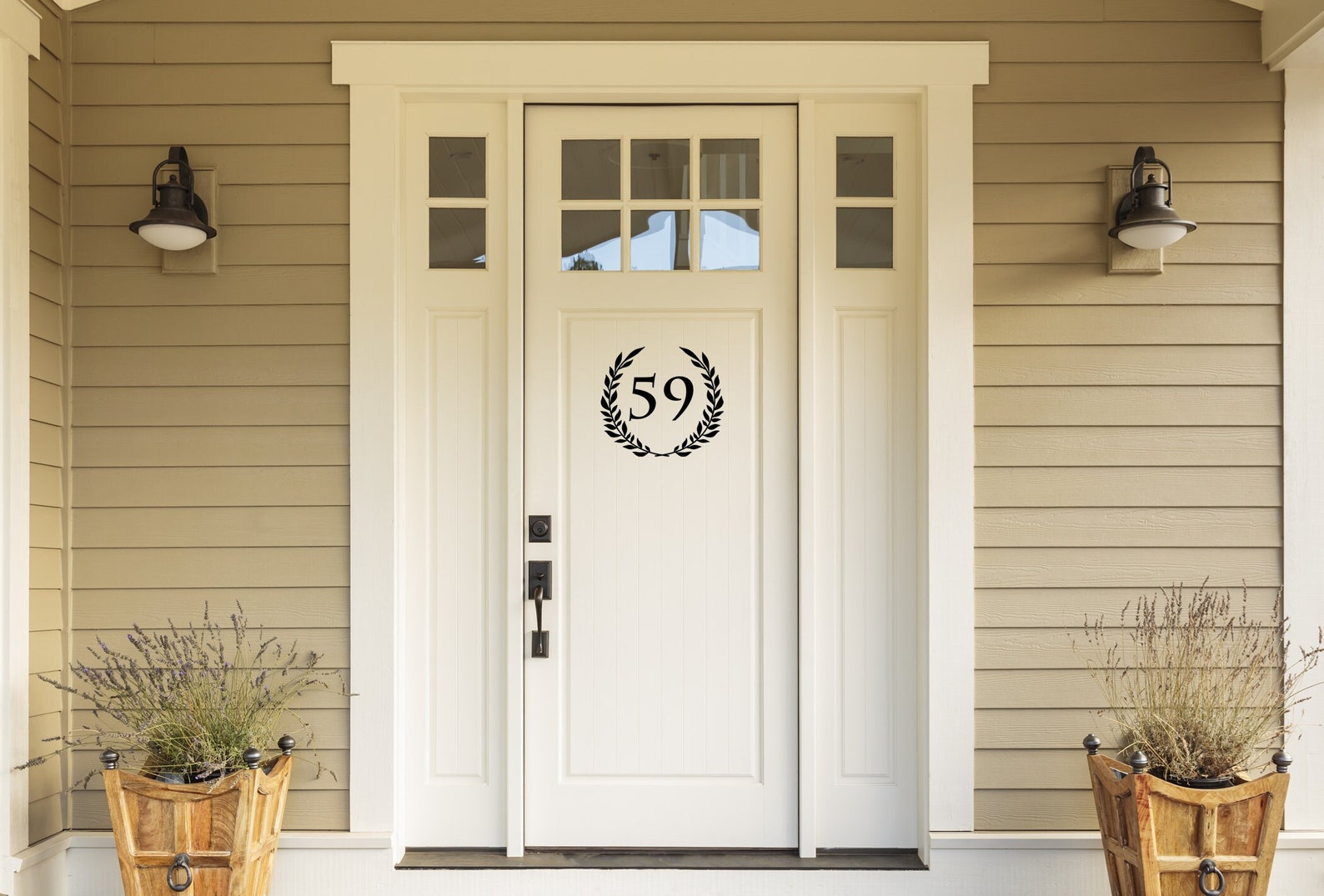 Custom Address Number - Door Vinyl Decal - Permanent Vinyl Decal - Etsy ...