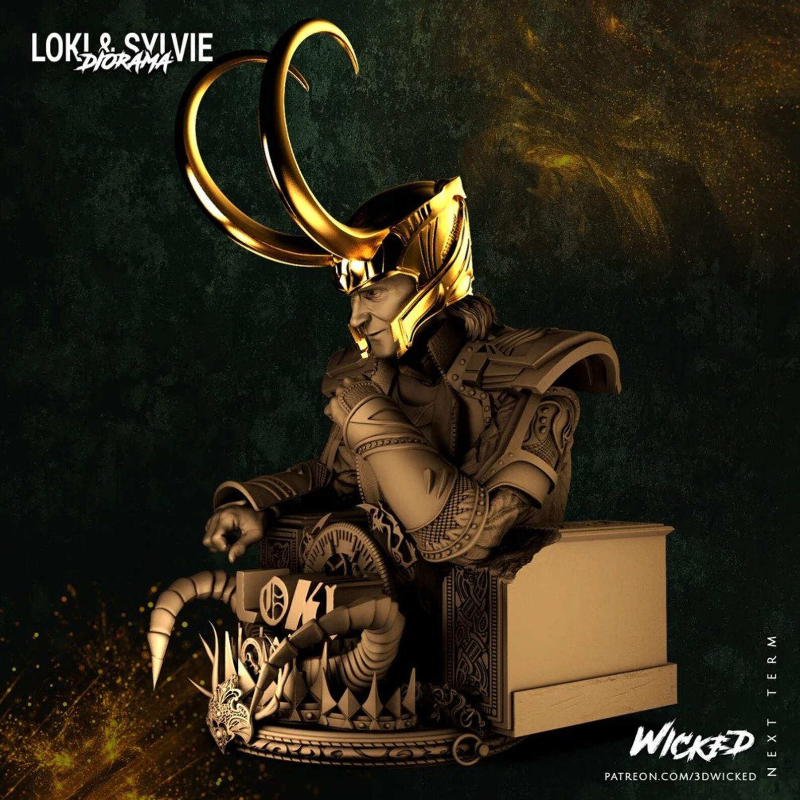 Loki Bust High Quality 3D Print Fanart | Etsy Hong Kong