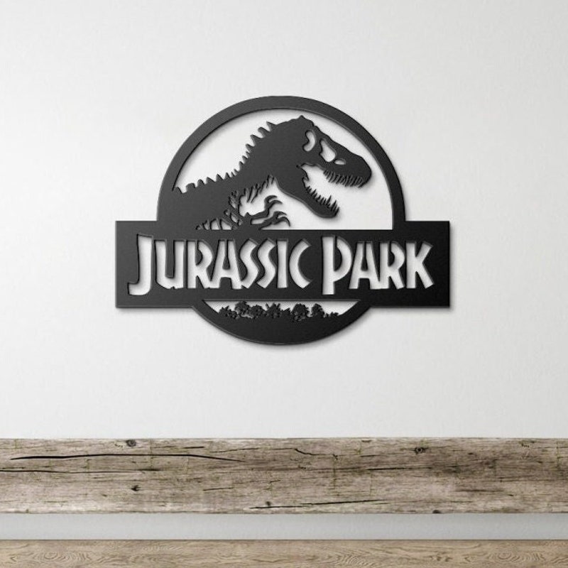 Jurassic Park Metal Sign - Etsy