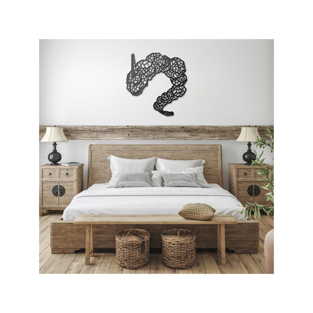 Onix Metal Wall Art, Steel Pokemon Sign, Geometric Home Decor, Gift for ...