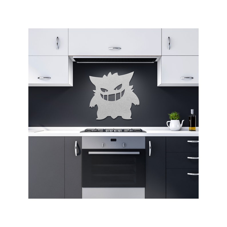 Gengar Metal Wall Art Pokemon Sign Home Decor Silhouette - Etsy