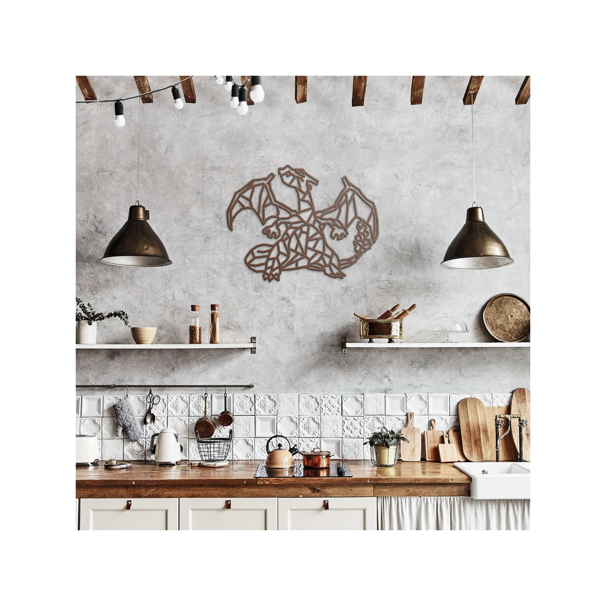 Charizard Metal Wall Art, Pokemon Sign, Versión Pokedex, Decoración del ...