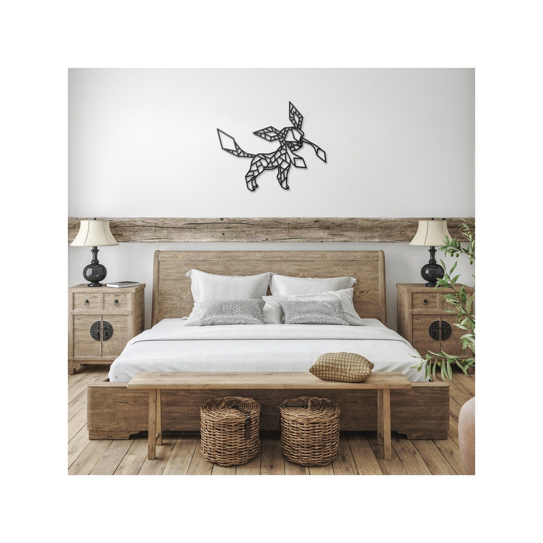 Glaceon Metal Wall Art, Steel Pokemon Sign, Geometric Decor - Etsy