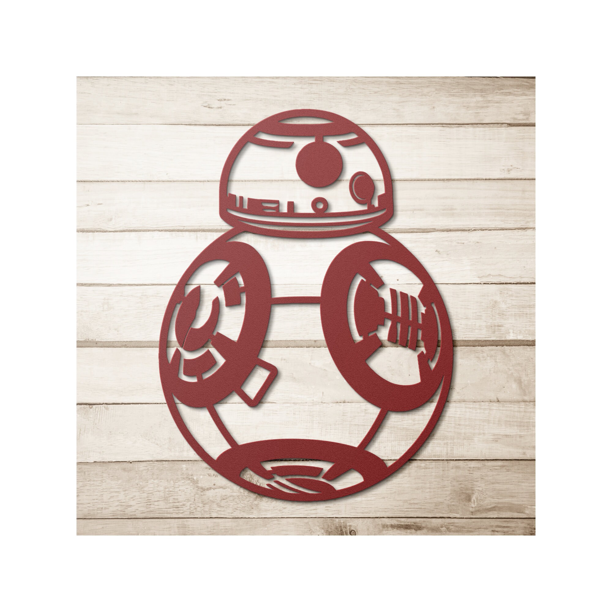BB8 Star Wars Metal Wall Art, Metal Home Decor, Bb-8, Star Wars Sign ...