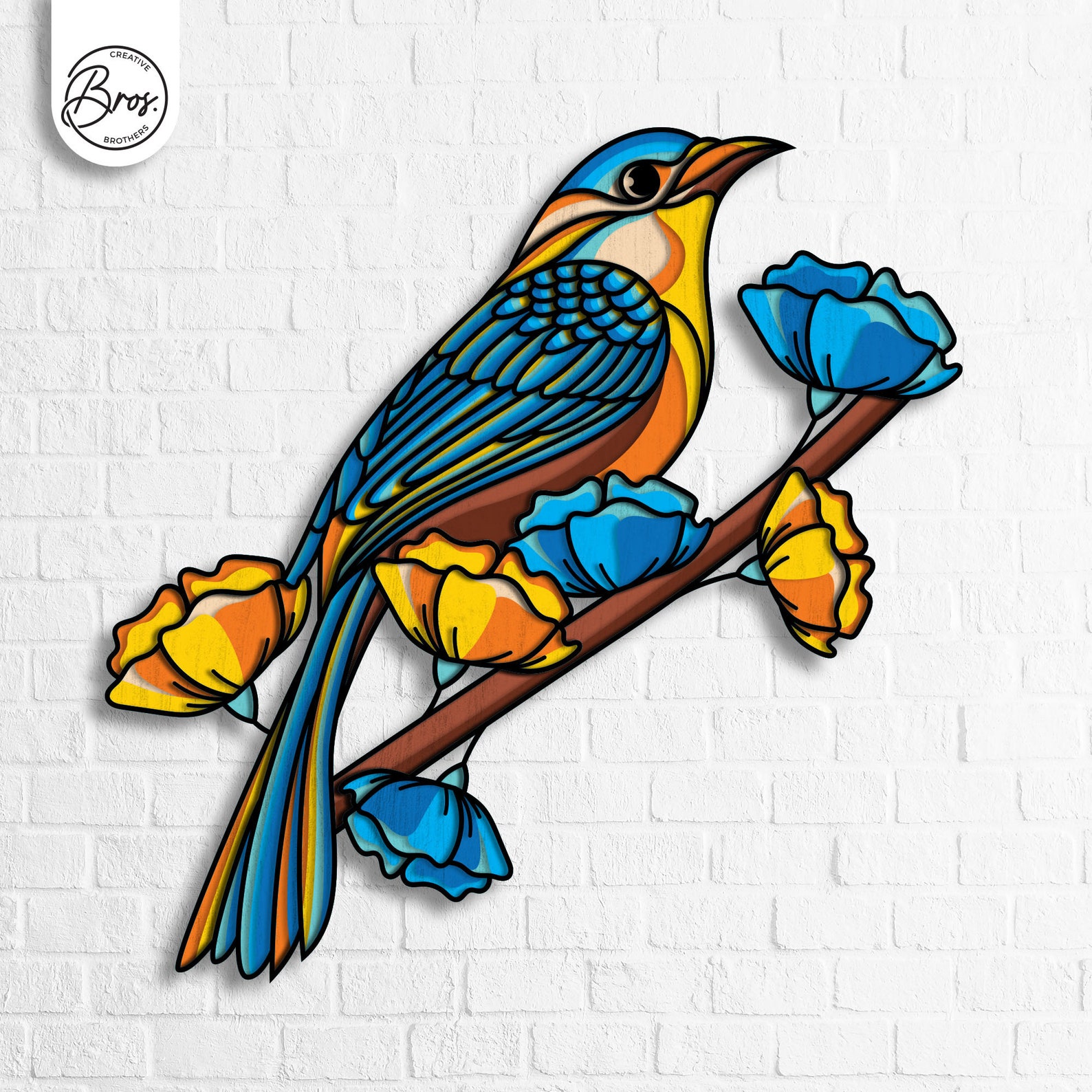 Sparrow Mandala SVG Sparrow 3D Layered Multilayer Panel for - Etsy