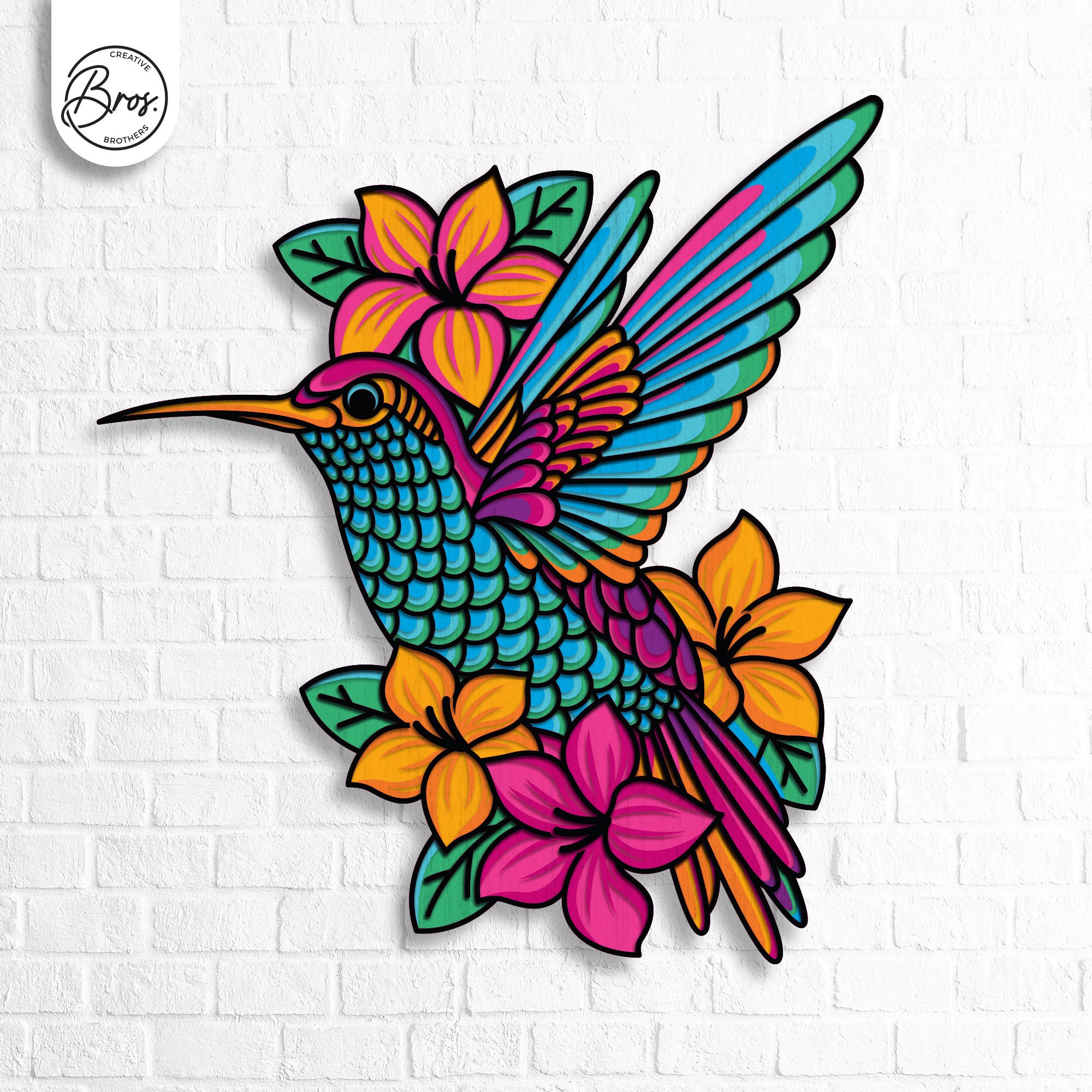 Hummingbird Mandala SVG Hummingbird 3D Layered Multilayer - Etsy