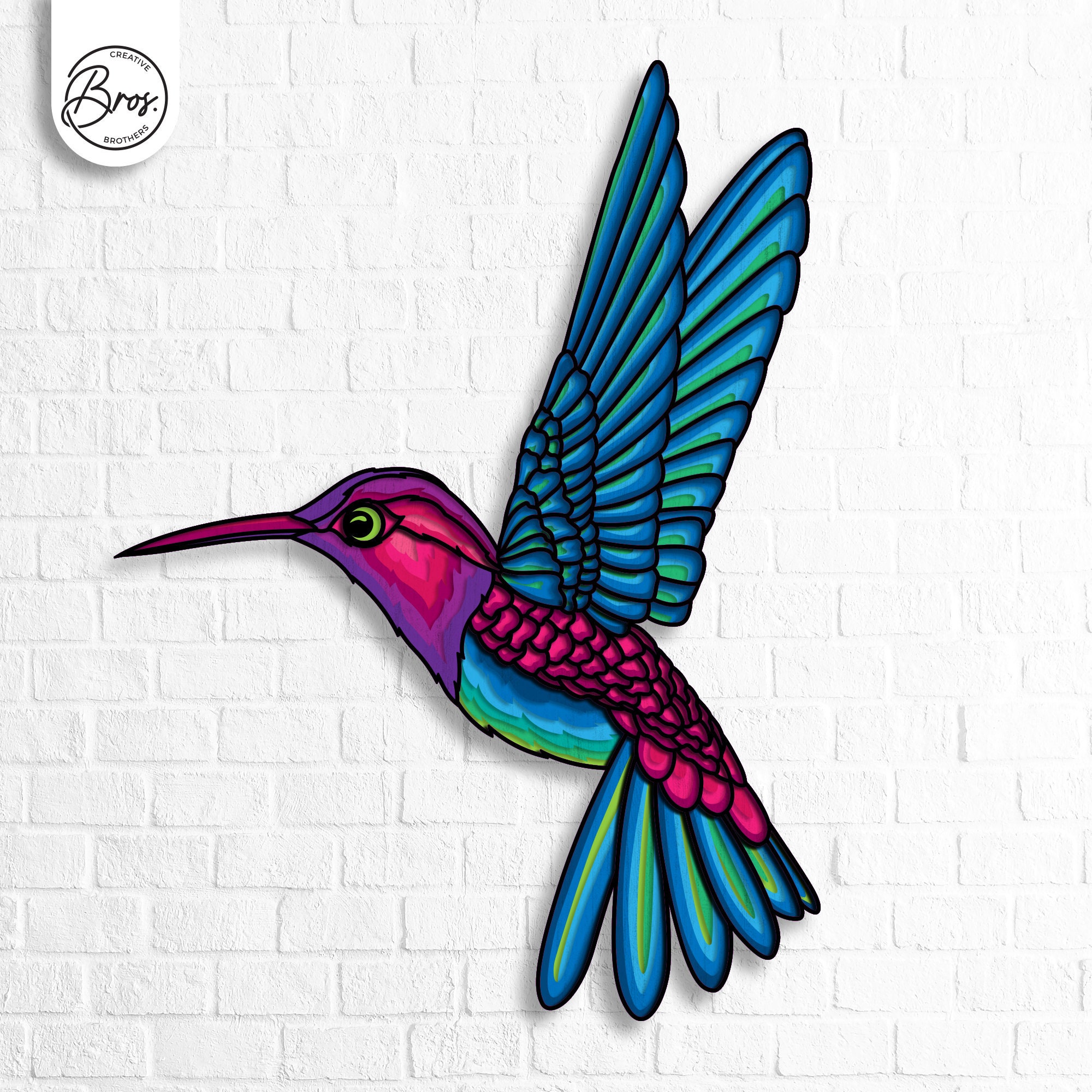 Hummingbird Mandala SVG Hummingbird 3D Layered Multilayer - Etsy