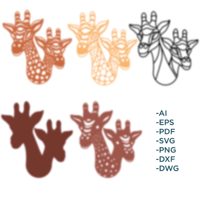 Giraffe Mandala SVG 3D Mandala SVG Files Multilayer Panel - Etsy