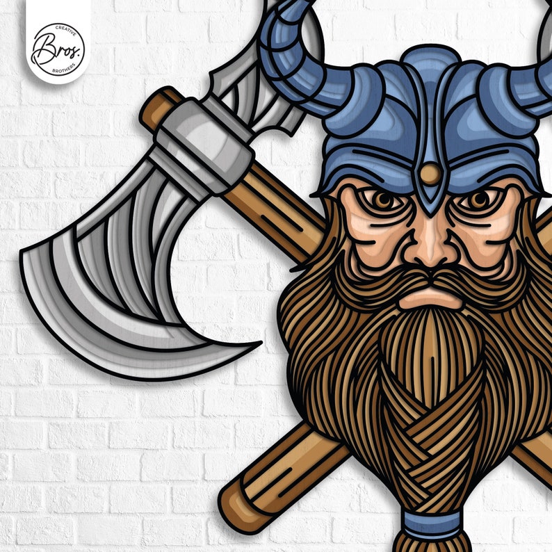 Viking 3D Mandala Viking Multilayer SVG Multilayer Panel for - Etsy