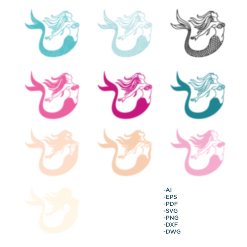 Mermaid SVG, Mermaid 3D Mandala SVG Files, Multilayer Panel for Laser ...