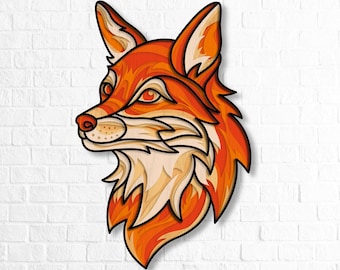 Fox SVG DXF Animals Cut File Laser Dxf for Plasma Wildlife - Etsy