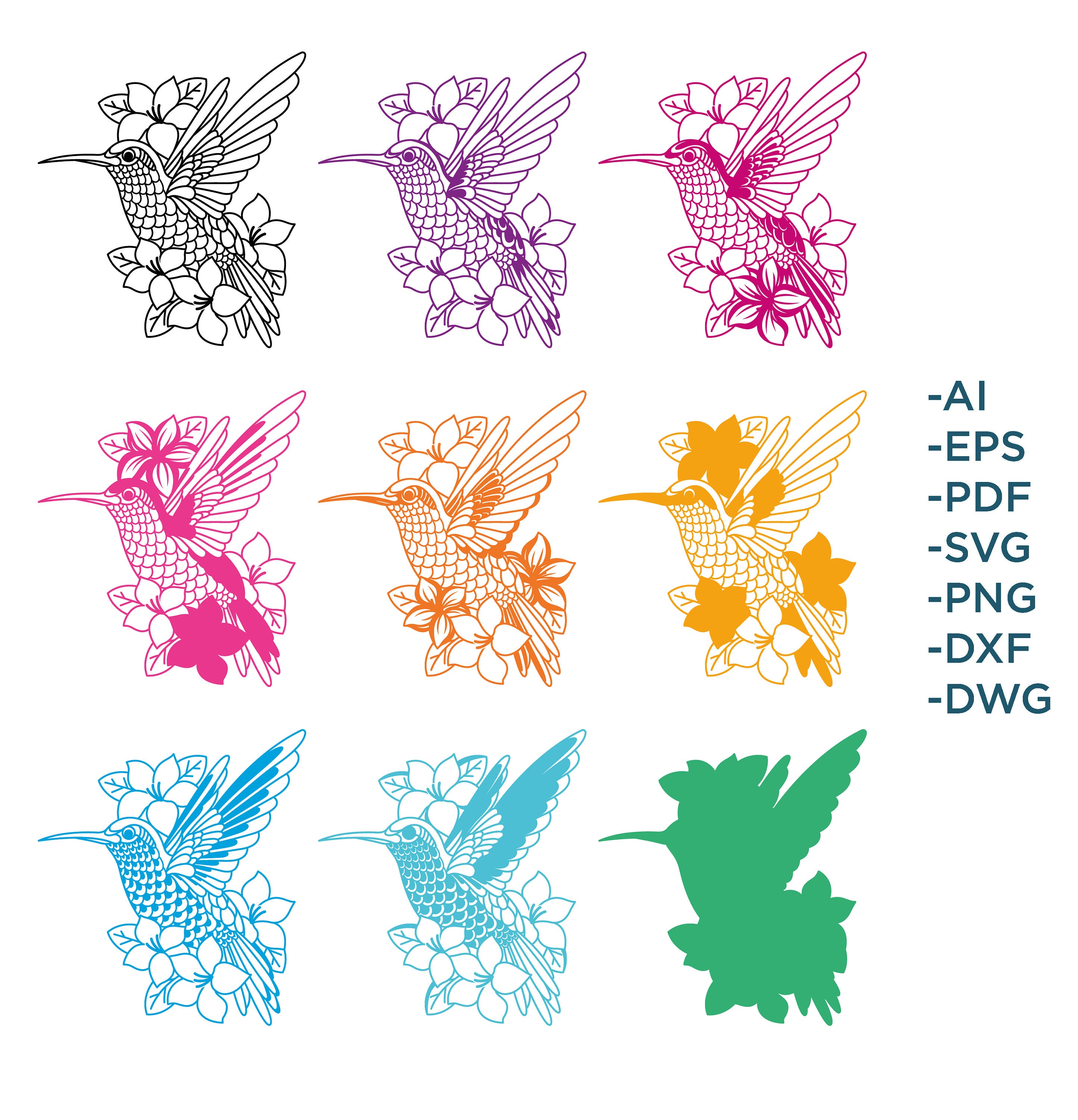 Hummingbird Mandala SVG Hummingbird 3D Layered Multilayer - Etsy