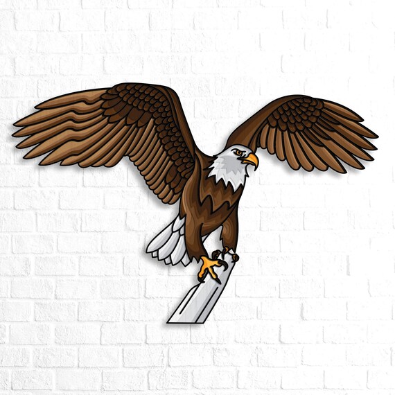 Eagle Multilayer SVG Eagle 3D Mandala SVG Files Multilayer - Etsy