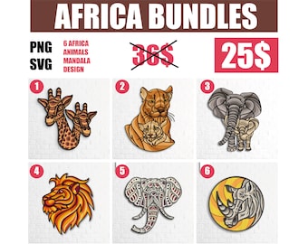 Giraffe Mandala SVG 3D Mandala SVG Files Multilayer Panel - Etsy