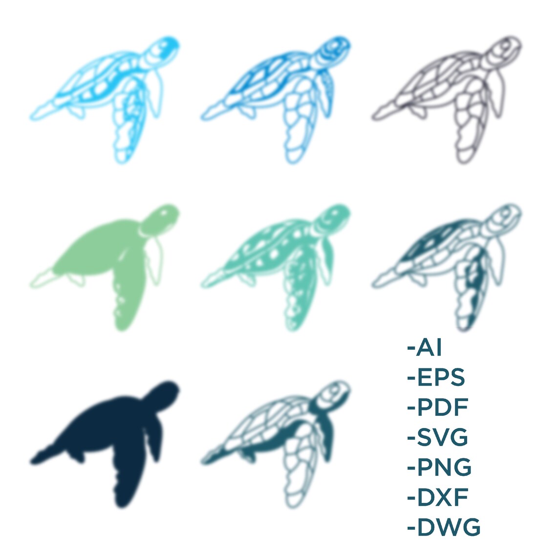 Turtle 3D Mandala SVG Files, Sea Turtle Multilayer SVG, Caretta Cricut ...