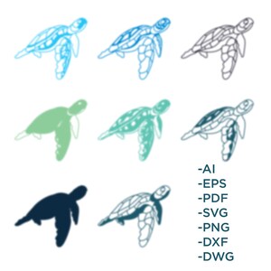 Turtle 3D Mandala SVG Files, Sea Turtle Multilayer SVG, Caretta Cricut ...