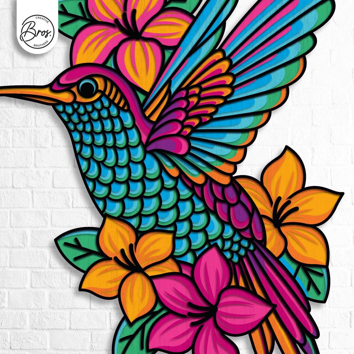 Hummingbird Mandala SVG Hummingbird 3D Layered Multilayer - Etsy