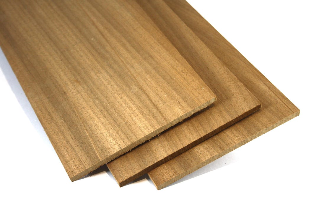 Iroko Wood Boards Pack of 3 Ideal for Woodworking, Crafting, and DIY ...