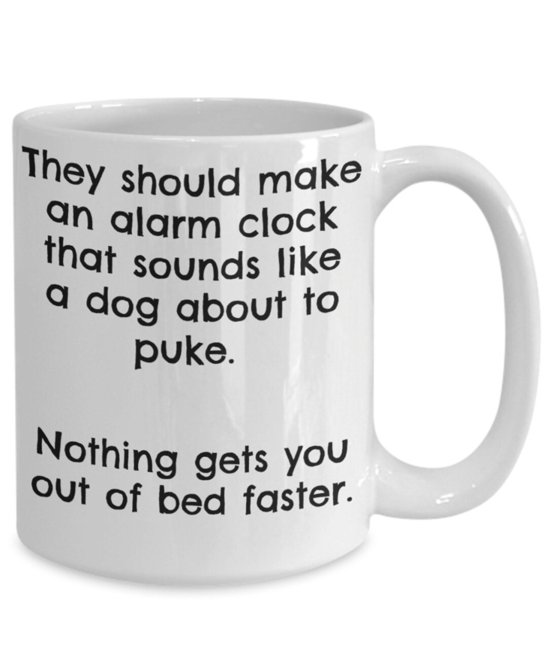 Dog Puke Mug, Dog Alarm Clock Coffee Mug, Funny Dog Mugs for Dog Lovers ...