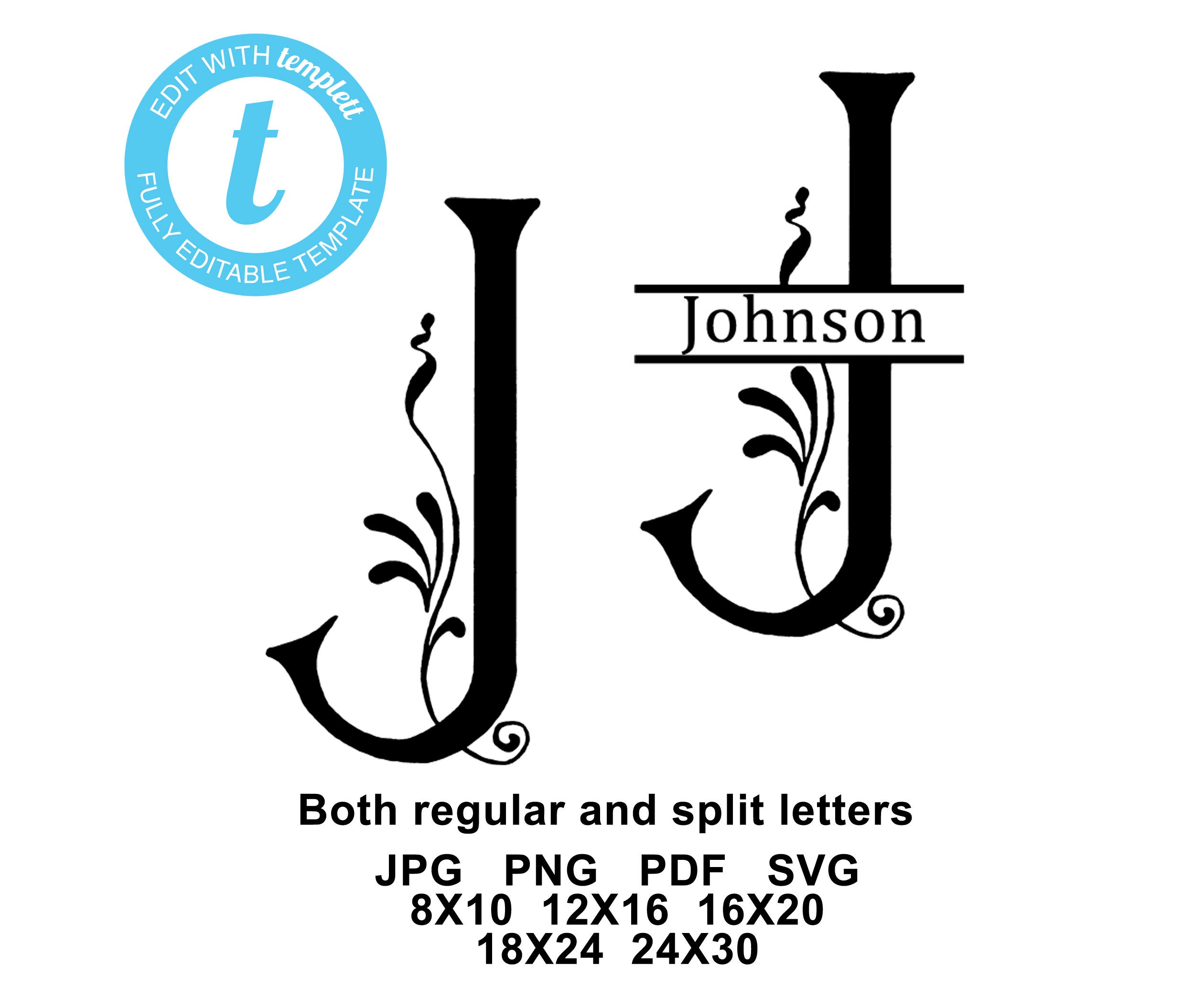 Cursive Letter J Designs