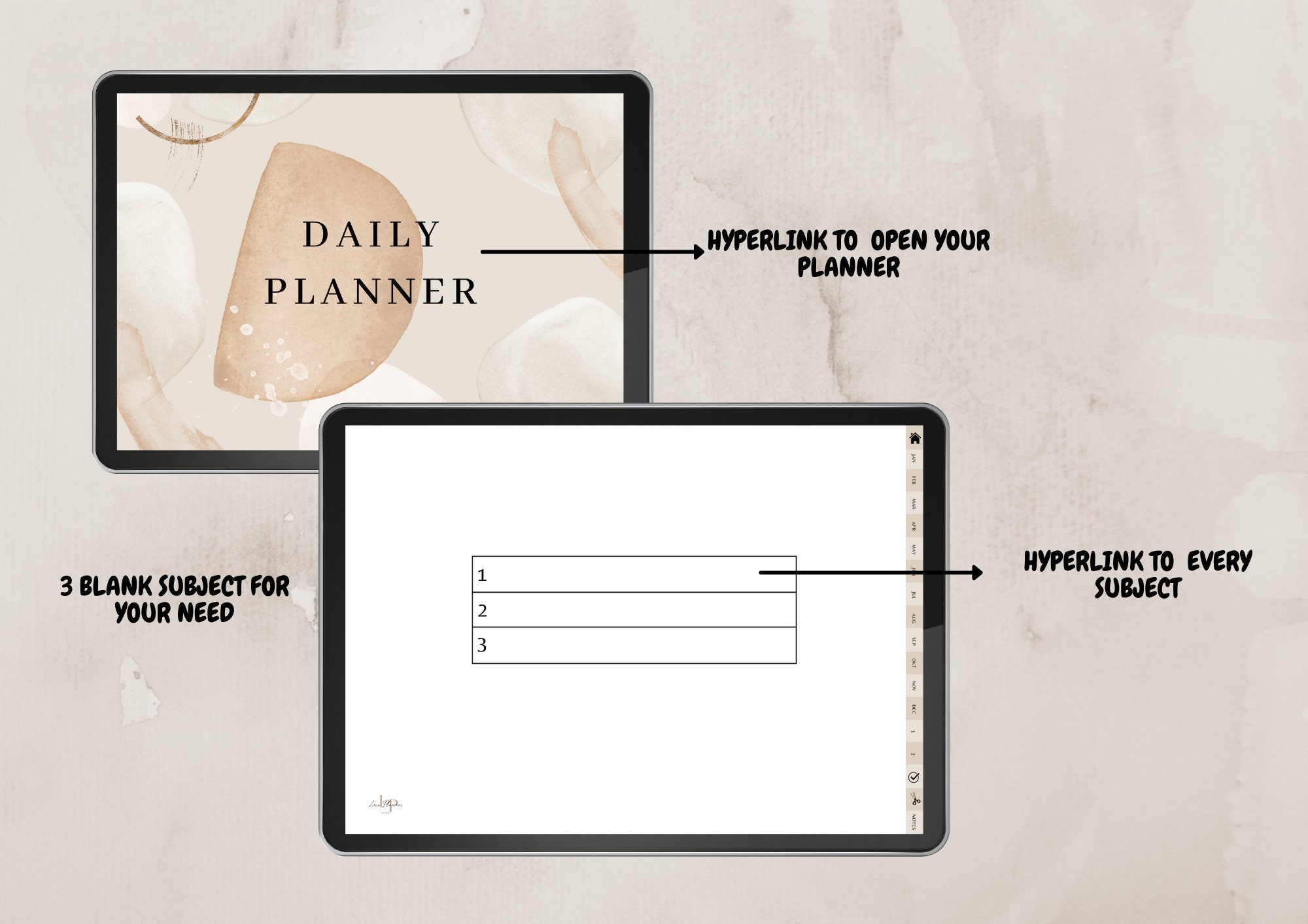 Daily Digital Planner, Daily Planner, Undated Daily Digital Planner - Etsy