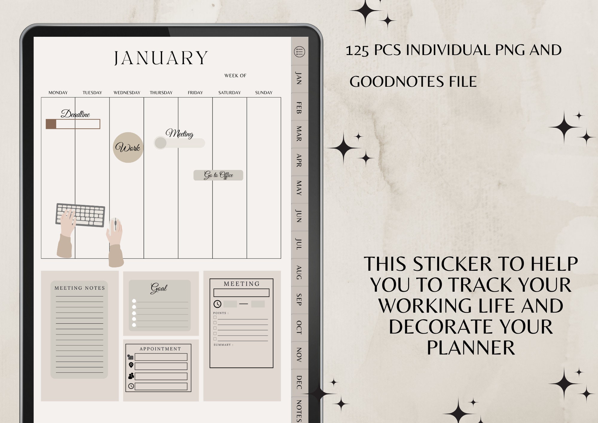 Work Digital Sticker, Working Life Digital Sticker, Working Life Widget ...