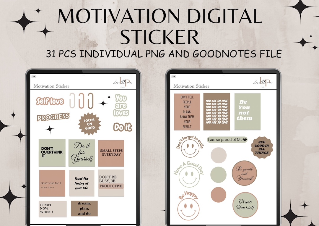 Motivation Digital Sticker, Motivation Sticker, Quotes Digital Sticker ...