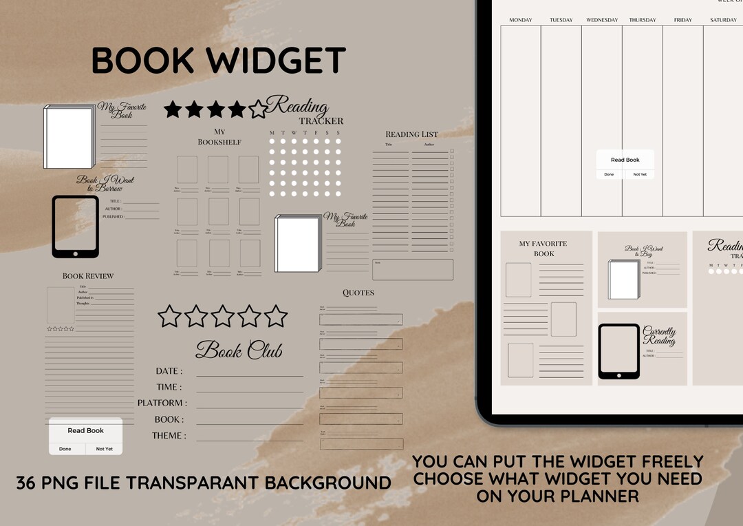 Book Life Widget, Life Widget, Reading Life Widget, Widget, Customised ...