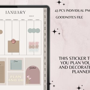 Basic Digital Sticker, Digital Sticker, Sticker for Digital Planner ...